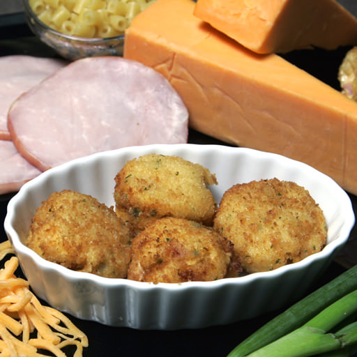 H1024 - Macaroni & Cheese Poppers with Smoked Ham_mini | Gourmet Kitchen