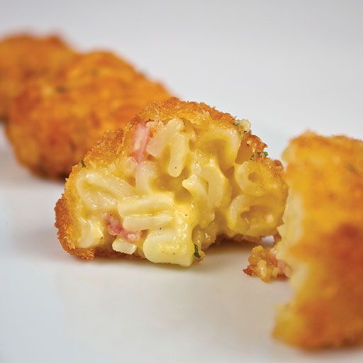 Macaroni and Cheese Poppers with Smoked Ham | Gourmet Kitchen