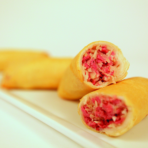 B2226 Reuben Spring Roll 3 oz. (2)_512 | Gourmet Kitchen
